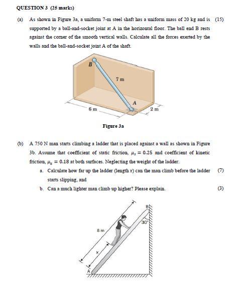 Solved QUESTION 3 (25 marks) (a) As shown in Figure 3a, a | Chegg.com