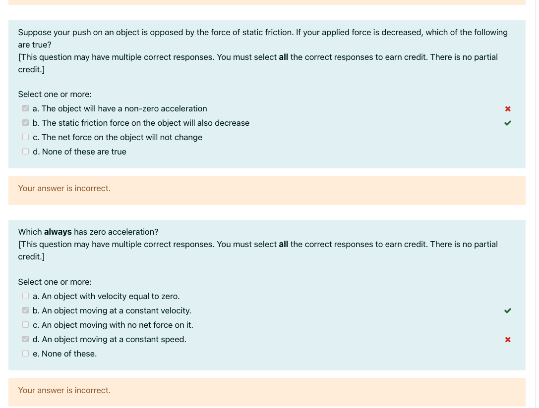 Solved For any multiple choice question that I missed, | Chegg.com