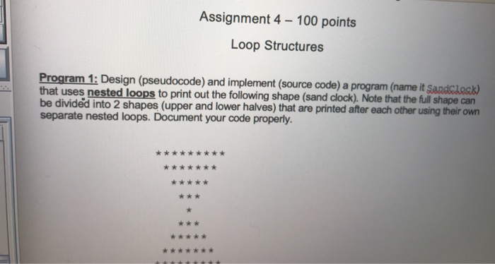 Solved Assignment 4 100 Points Loop Structures Program 1 5195