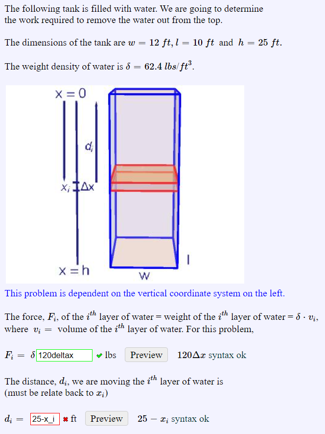 Solved The following tank is filled with water. We are going | Chegg.com