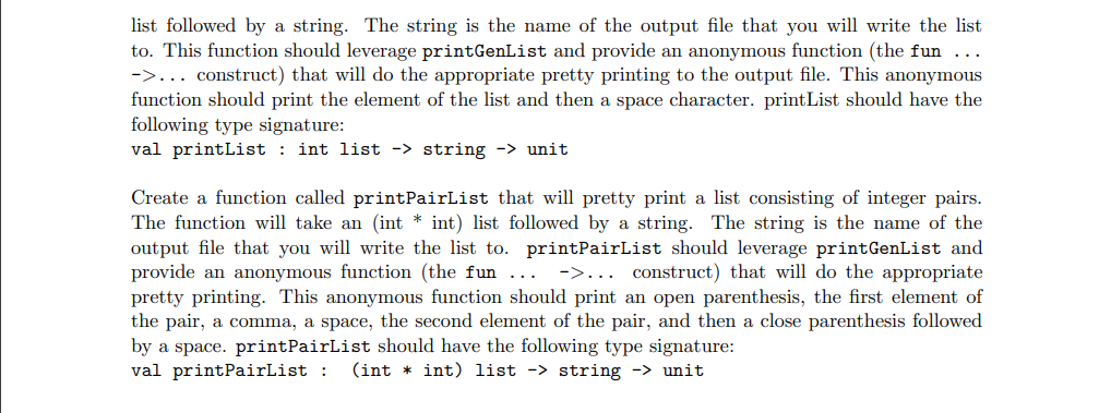 Solved OCaml Code: Below is the following datatype and | Chegg.com