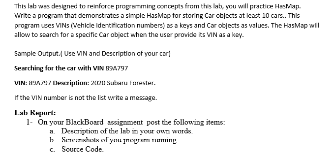 Solved This lab was designed to reinforce programming | Chegg.com