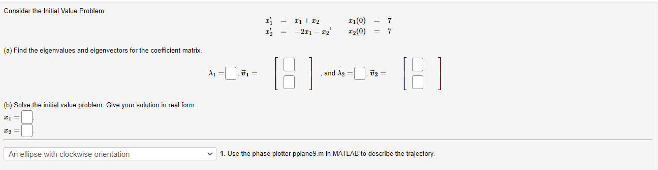 Solved Consider the Initial Value Problem: | Chegg.com