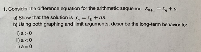Solved 1. Consider the difference equation for the | Chegg.com