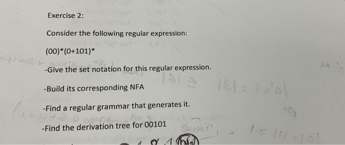 Solved Exercise 2: Consider the following regular | Chegg.com