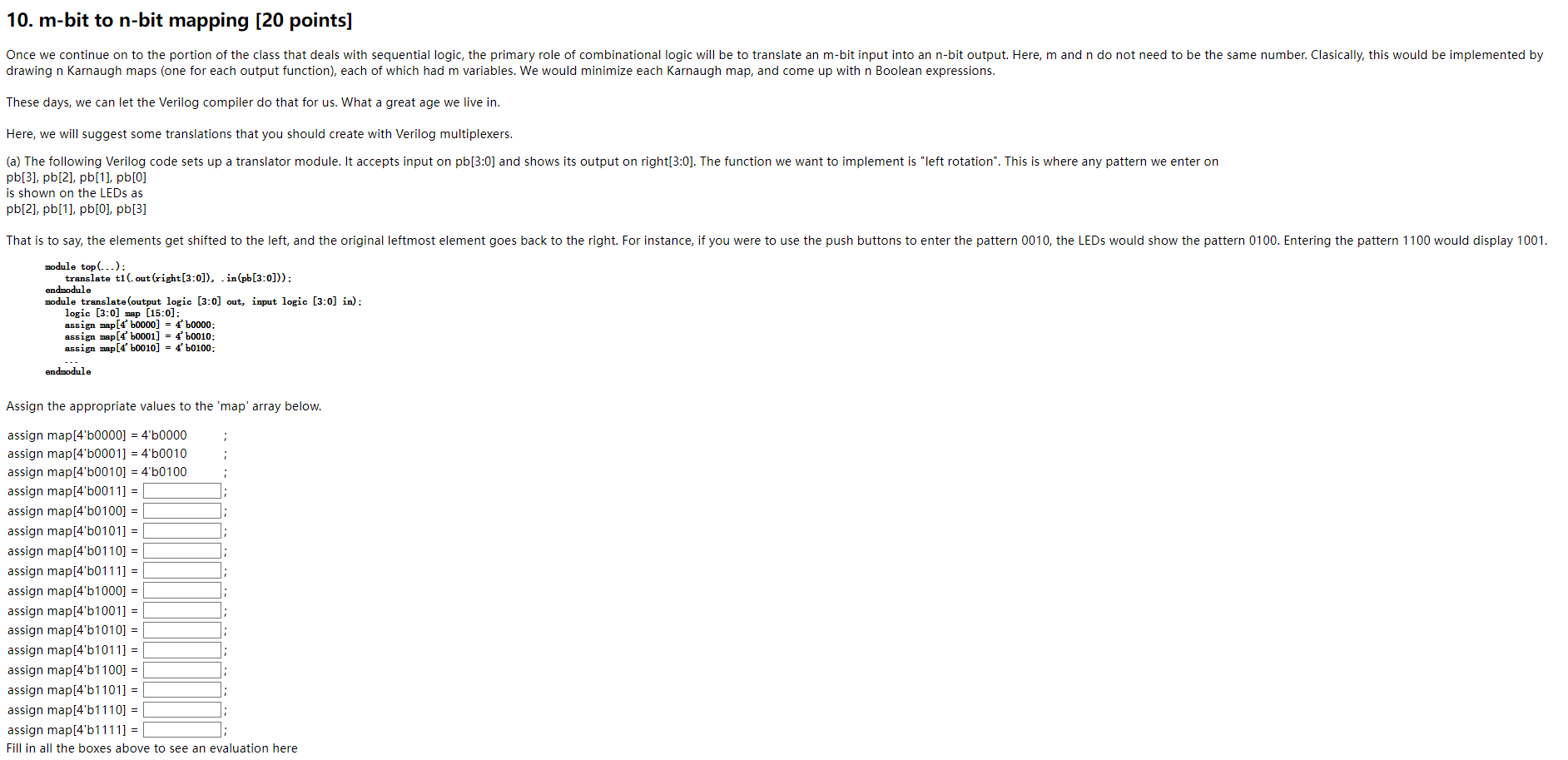 Solved 10. m-bit to n-bit mapping [20 points] Once we | Chegg.com