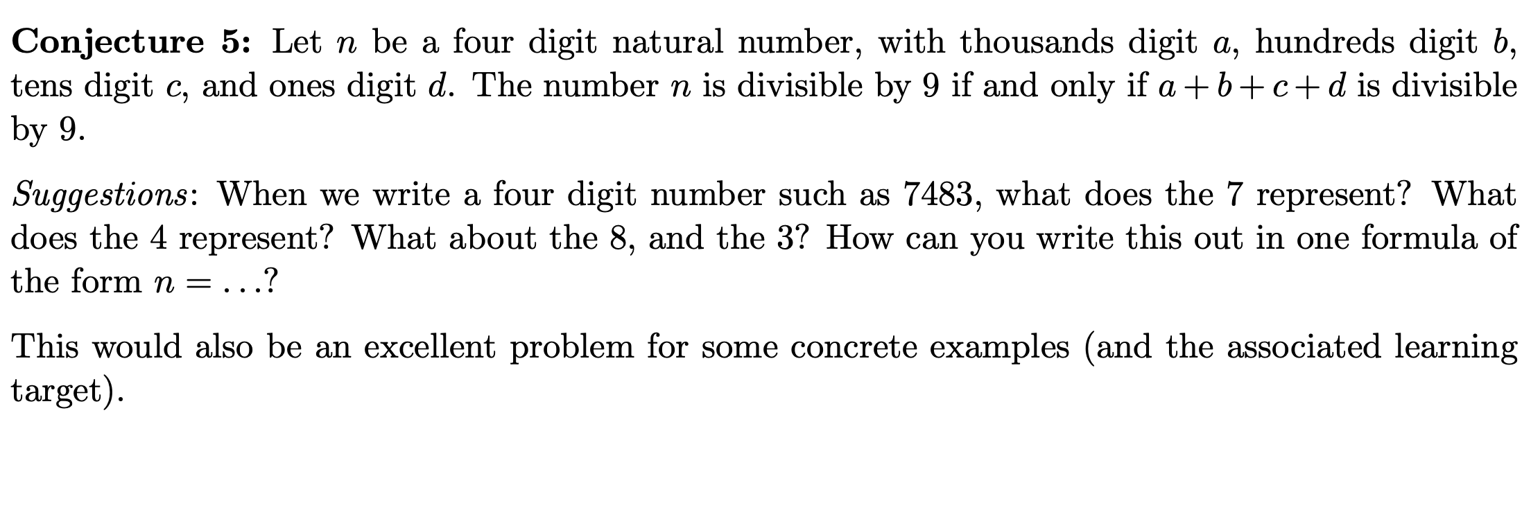 Solved What is the full conjecture of this using the | Chegg.com