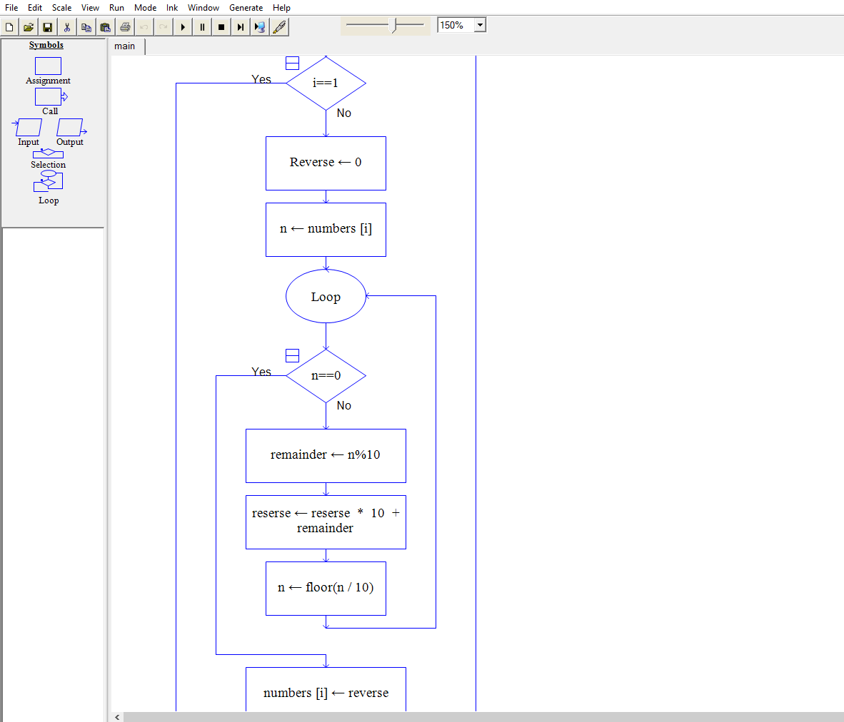 Solved File Edit Scale View Run Mode Ink Window Generate | Chegg.com
