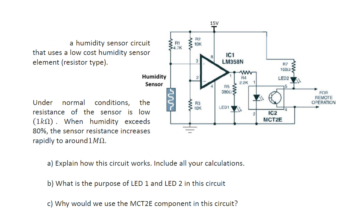 Humidity Sensor Schematic Diagram