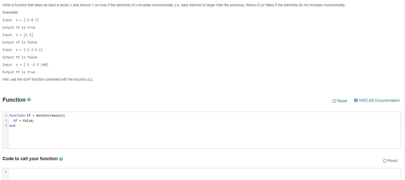 Solved Examples: Input x=[−307] Output tf is true Input | Chegg.com