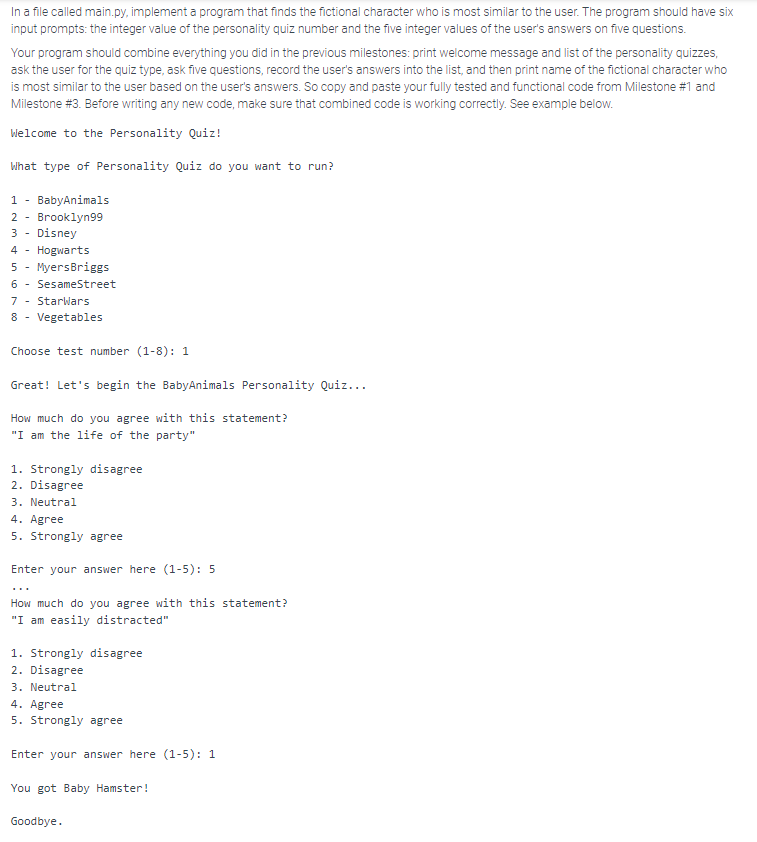 Solved My Milestone #1 code | Chegg.com