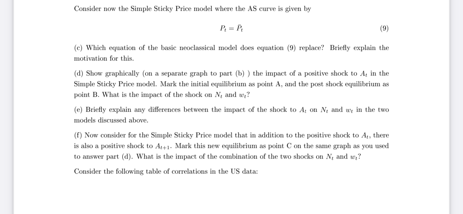 B.1 Consider the basic neoclassical model that can be | Chegg.com