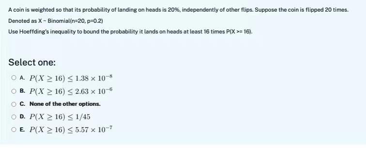 Solved A coin is weighted so that its probability of landing | Chegg.com