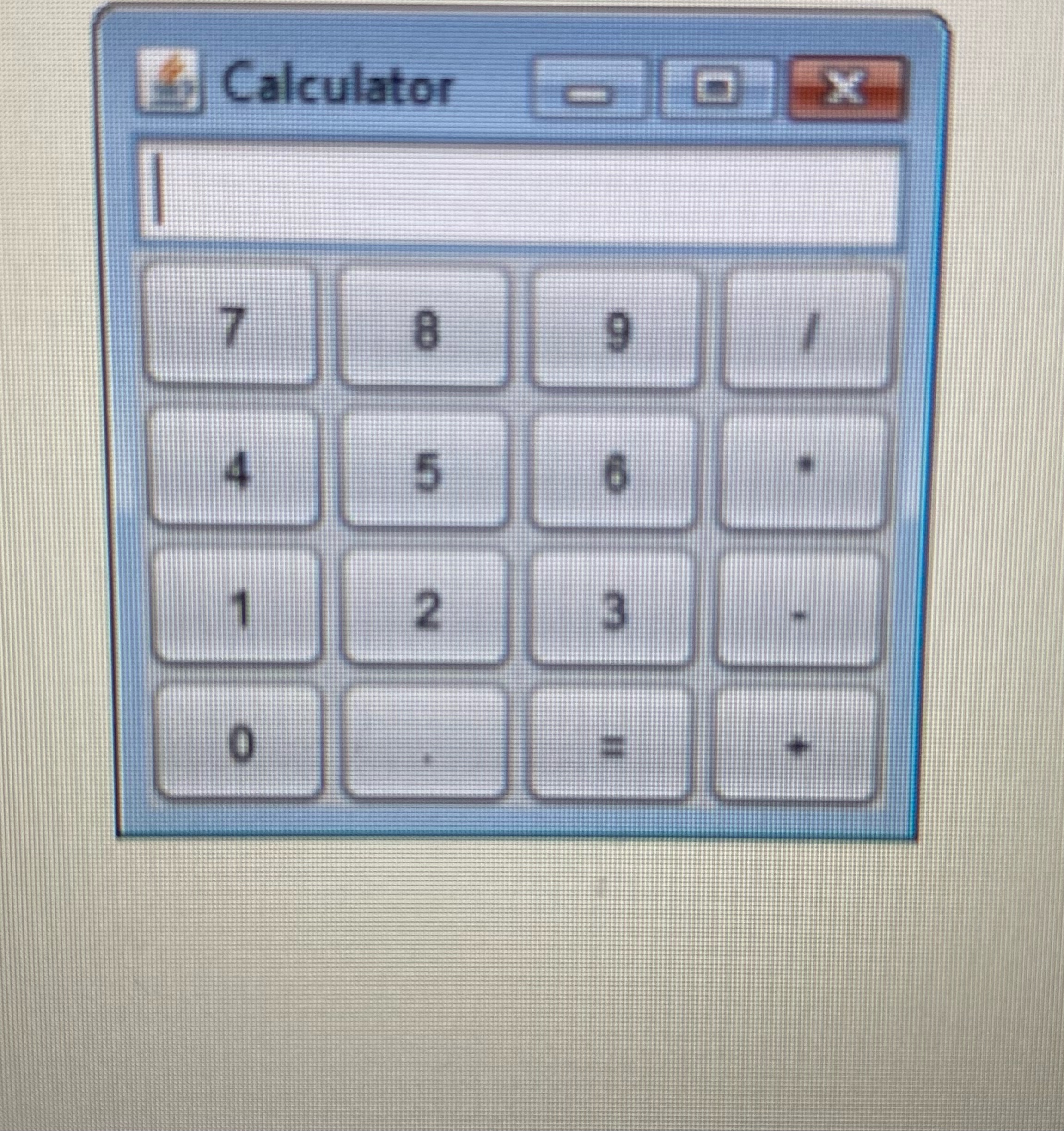 Solved Create the attached GUI in Java. It does not have to | Chegg.com