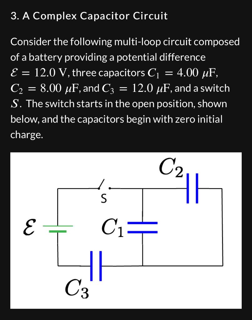 Solved 3. A Complex Capacitor Circuit Consider the following | Chegg.com