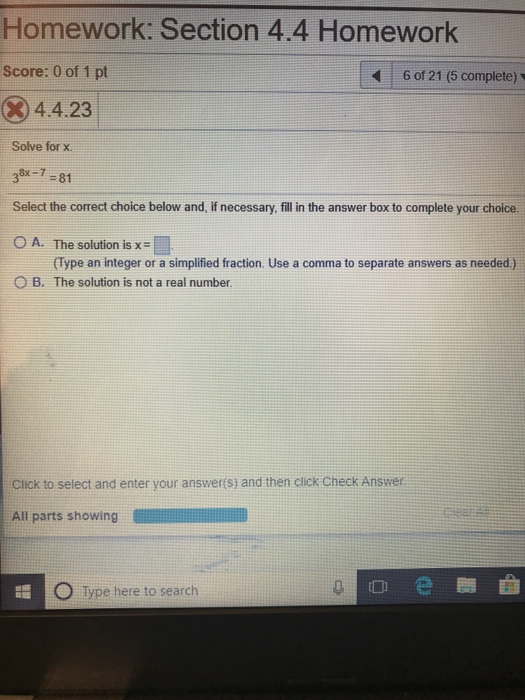 Solved Homework Section 4 4 Homework Score 0 Of 1 Pt X