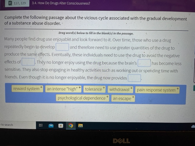 Solved Complete the following passage about the vicious | Chegg.com
