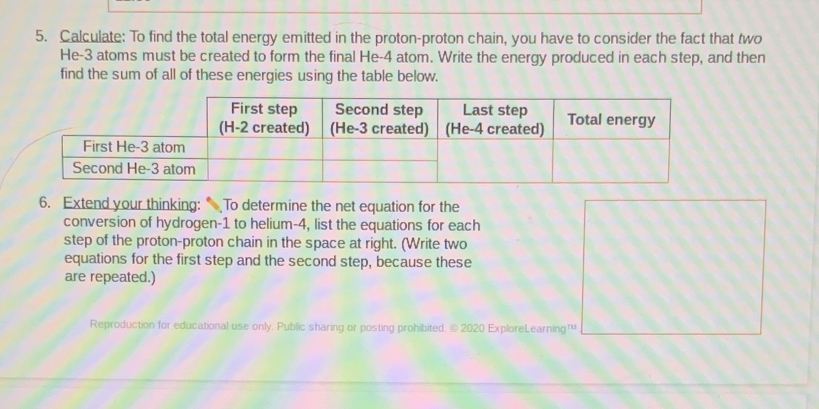 Solved To find the total energy emitted in the proton-proton | Chegg.com