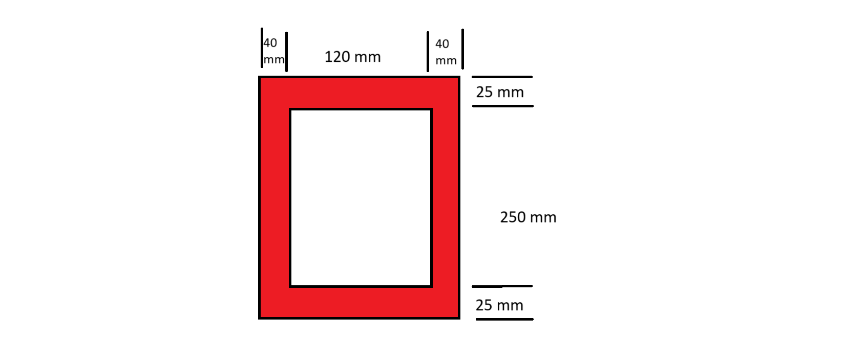 Solved this is an symmetrical rectangle object. there is a | Chegg.com