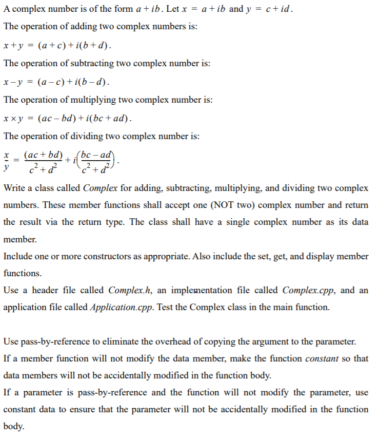 Solved A complex number is of the form a + ib. Let x = a +ib | Chegg.com