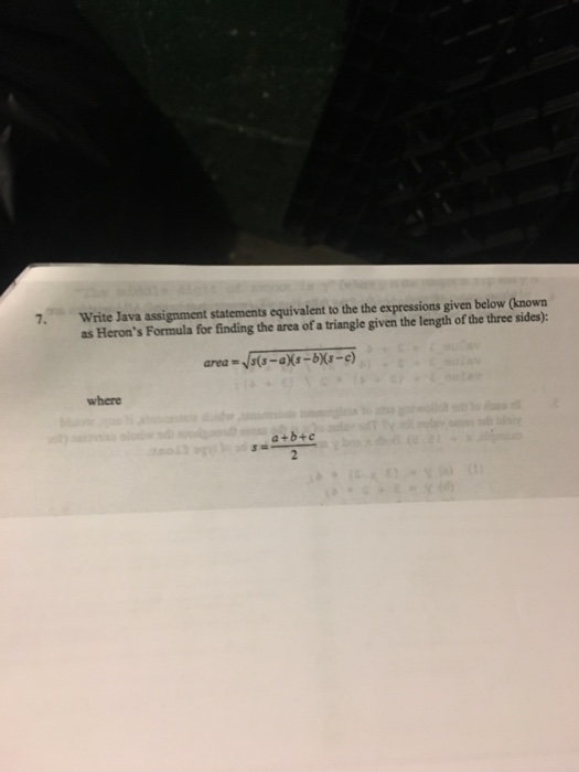 Solved . Write Java assignment statements equivalent to the | Chegg.com