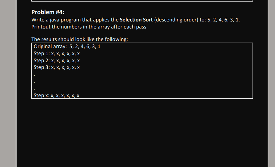 Solved Problem #4: Write a java program that applies the | Chegg.com