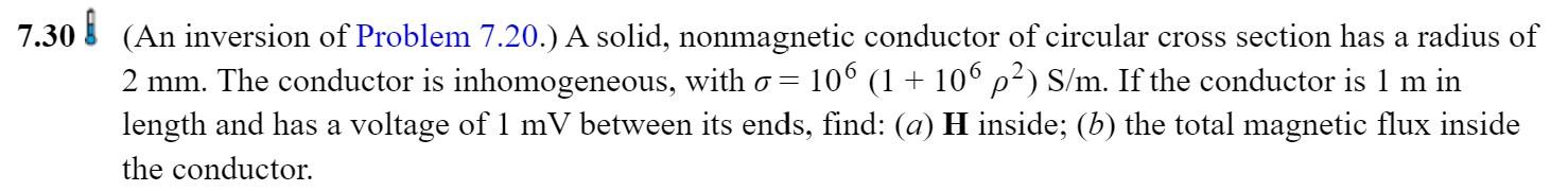 Solved 7.30 $ (An inversion of Problem 7.20.) A solid, | Chegg.com