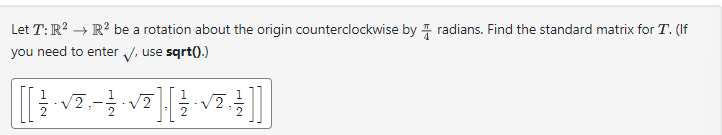 Solved Let T:R2→R2 be a rotation about the origin | Chegg.com