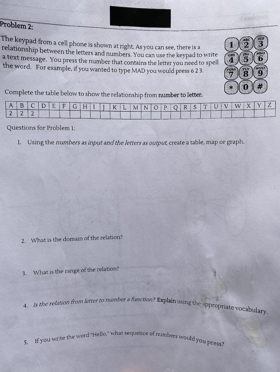 Solved 4. Is the relation from letter to number a function? | Chegg.com