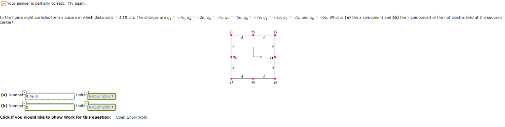 Solved In the figure eight particles form a square in which | Chegg.com