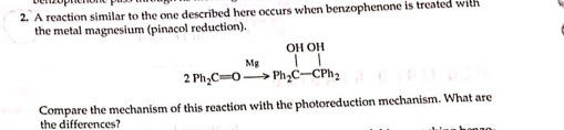 Solved A reaction similar to the one described here occurs | Chegg.com