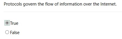 Solved Protocols govern the flow of information over the | Chegg.com