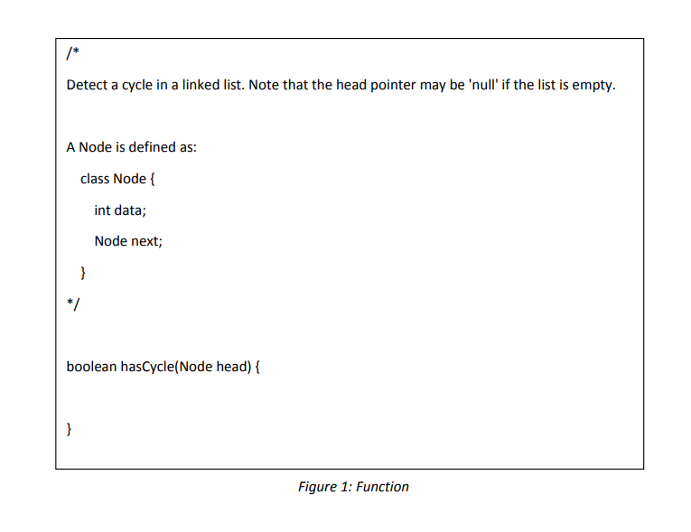 Solved 7. A linked list is said to contain a cycle if any | Chegg.com