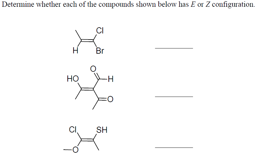 Solved Determine Whether Each Of The Compounds Shown Below