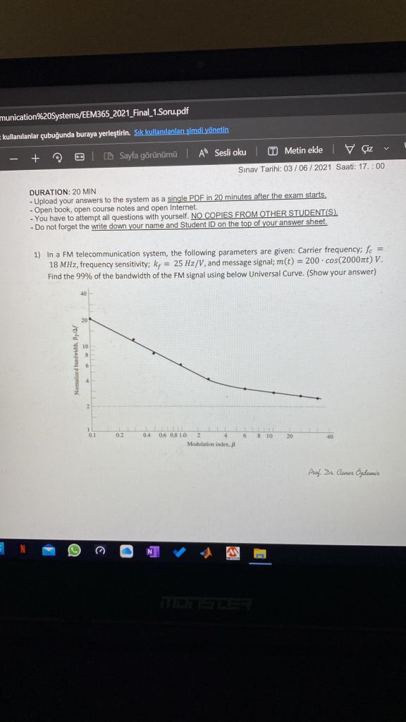 Solved DURATION: 20MIN - Upload your answers to the system | Chegg.com