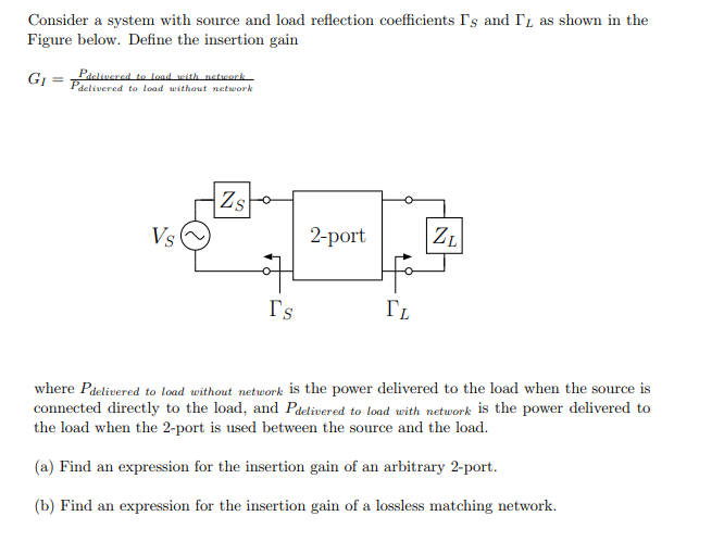 Solved Consider a system with source and load reflection | Chegg.com