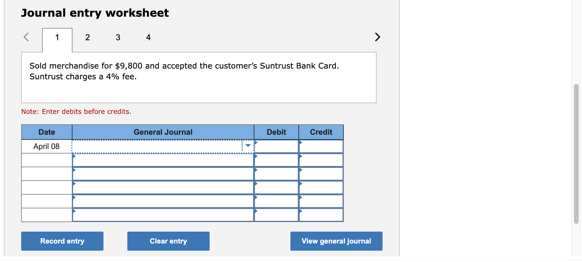 Solved Exercise 9-2 (Algo) Accounting for credit card sales | Chegg.com