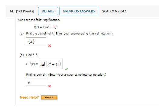 Solved SCALC9 6.1.029. 9. [O/1 Points] DETAILS PREVIOUS | Chegg.com