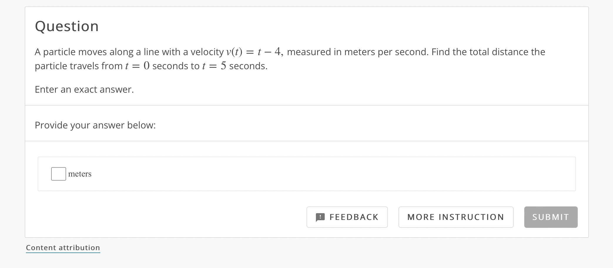 Solved A Particle Moves Along A Line With A Velocity