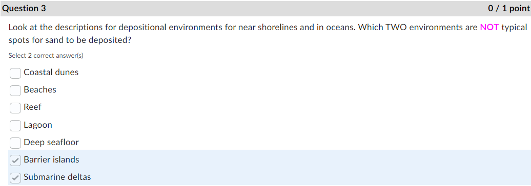 Solved Look at the descriptions for depositional | Chegg.com