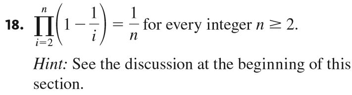 Solved 11 = - for every integer n 2 2. i=2 Hint: See the | Chegg.com