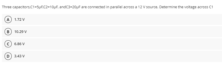 Solved Three capacitors.C1=5pF,C2=10pF, andC3=20uF are | Chegg.com