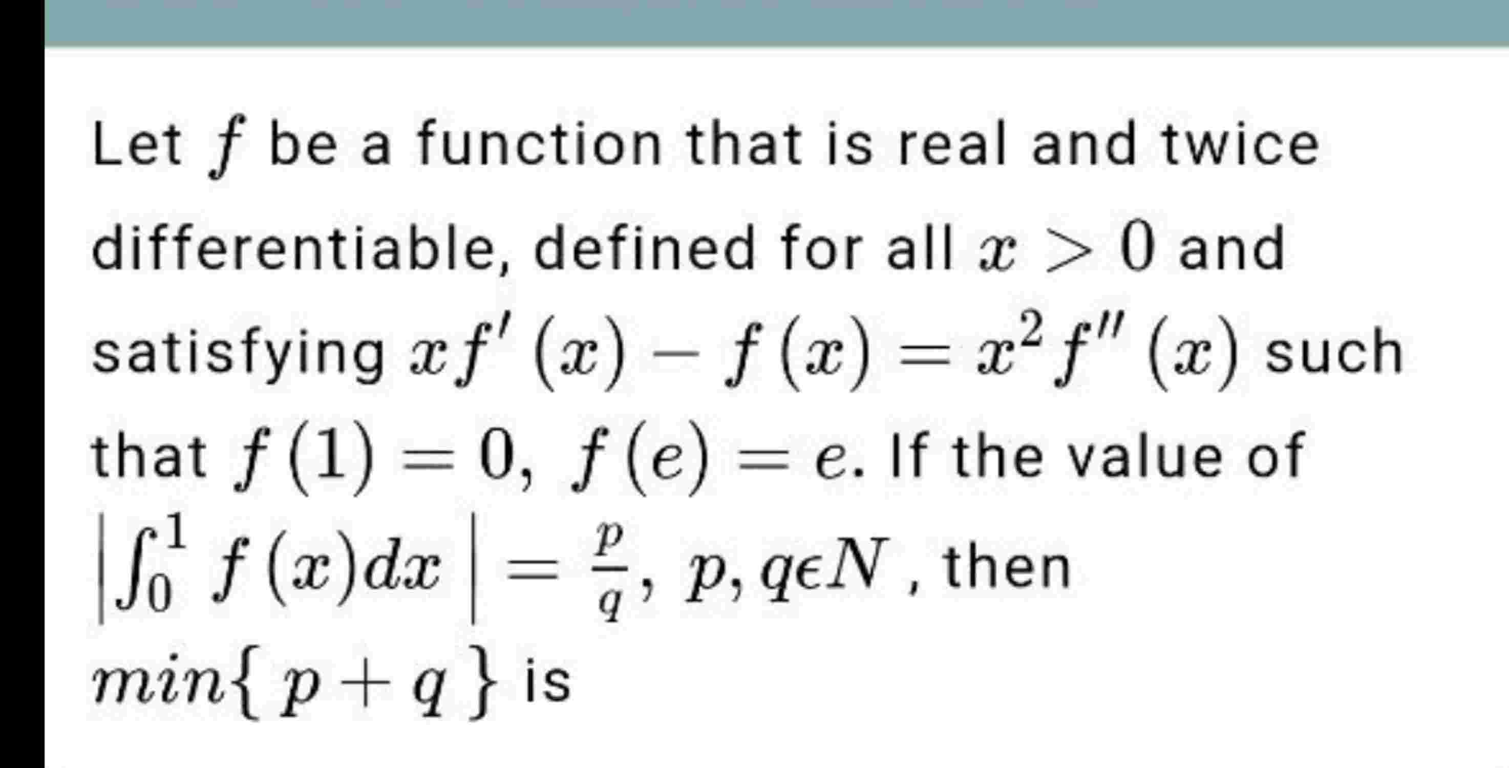 Solved Let f be ﻿a function that is ﻿real and | Chegg.com