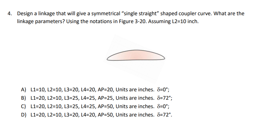 Solved 4. Design a linkage that will give a symmetrical | Chegg.com