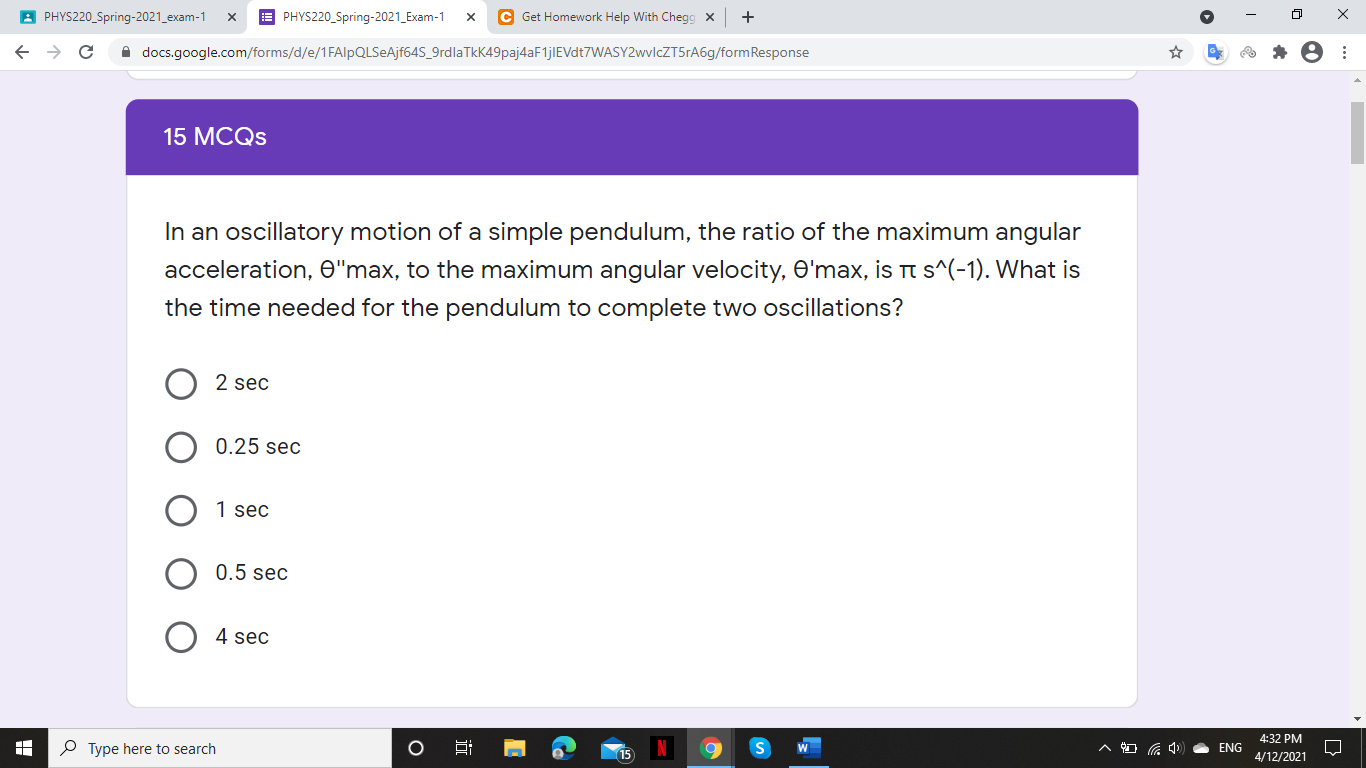 Solved PHYS220_Spring-2021_exam-1 х E | Chegg.com