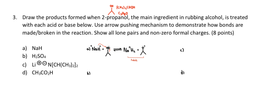Solved Draw the products formed when 2-propanol, the main | Chegg.com