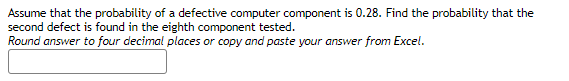 Solved Assume that the probability of a defective computer | Chegg.com