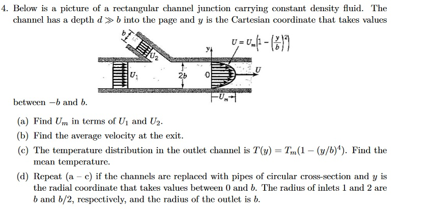 4. Below is a picture of a rectangular channel | Chegg.com