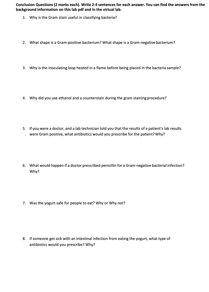 Lab Activity 2: Gram Staining of Bacteria This Lab is | Chegg.com