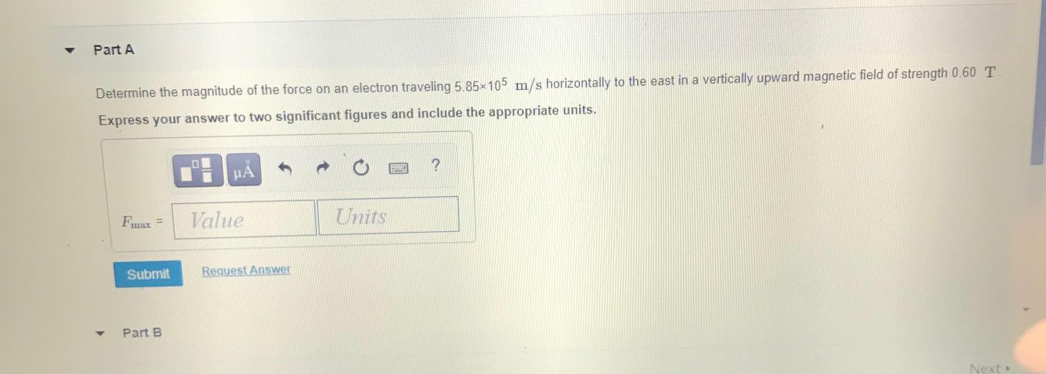 Solved Part A Determine The Magnitude Of The Force On An